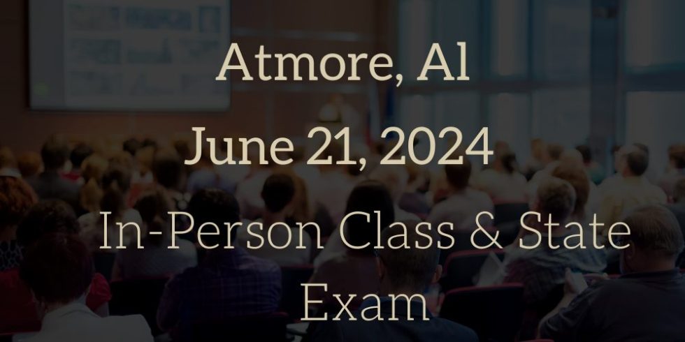 Schedule Pre-License In-Person Course and State Exam | Alabama Bail ...